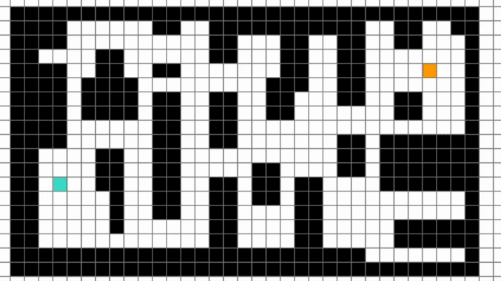 Showcases an implementation of 2 Pathfinding Algorithms using Pygame ...